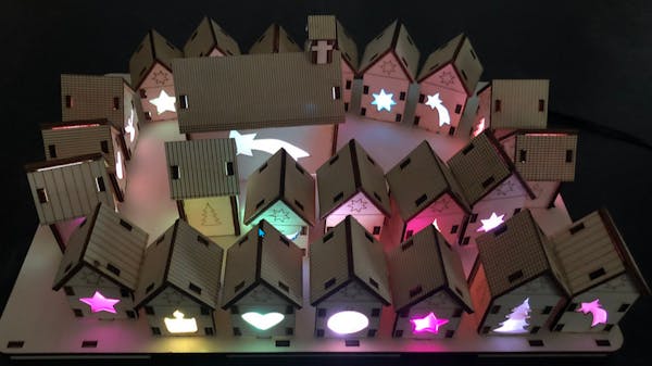 Light-Up Advent Village - Hackster.io