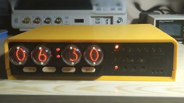 Manuel Tosone's Nixie Alarm Clock Bathes You in Its Warm Glow While Waking You with Music ...