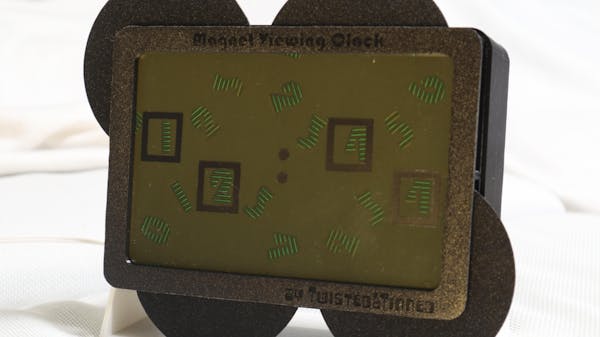 This Unique Clock Displays Digits as Magnetic Fields - Hackster.io