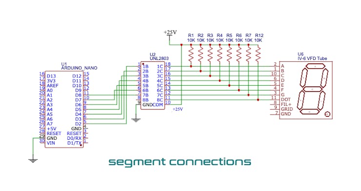 Driving Vfd Tubes With An Arduino Nano 6 Steps Instructables