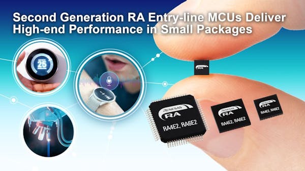 Renesas Launches Two New "Entry-Line" Low-Power RA Microcontrollers, the RA4E2 and RA6E2 ...