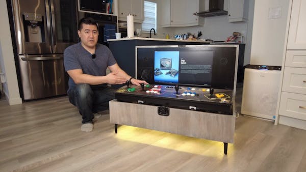 Ed R.'s Custom Coffee Table Hides a Wireless Raspberry Pi Powered Four-Player Arcade Cabinet ...