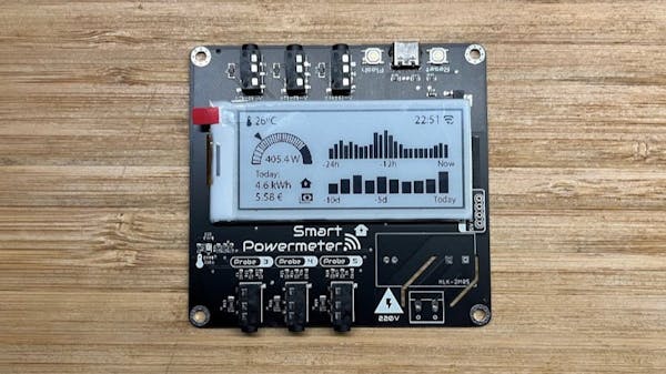 Jon Aguado's ePaper Energy Monitor Keeps Track of Your Home's Usage Across Up to Six Channels ...