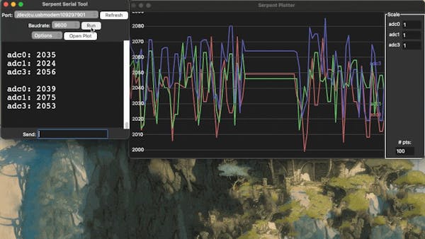 Christopher Xus Serial Serpent Tool Is A Swish And Stylish Python Plotting Serial Monitor