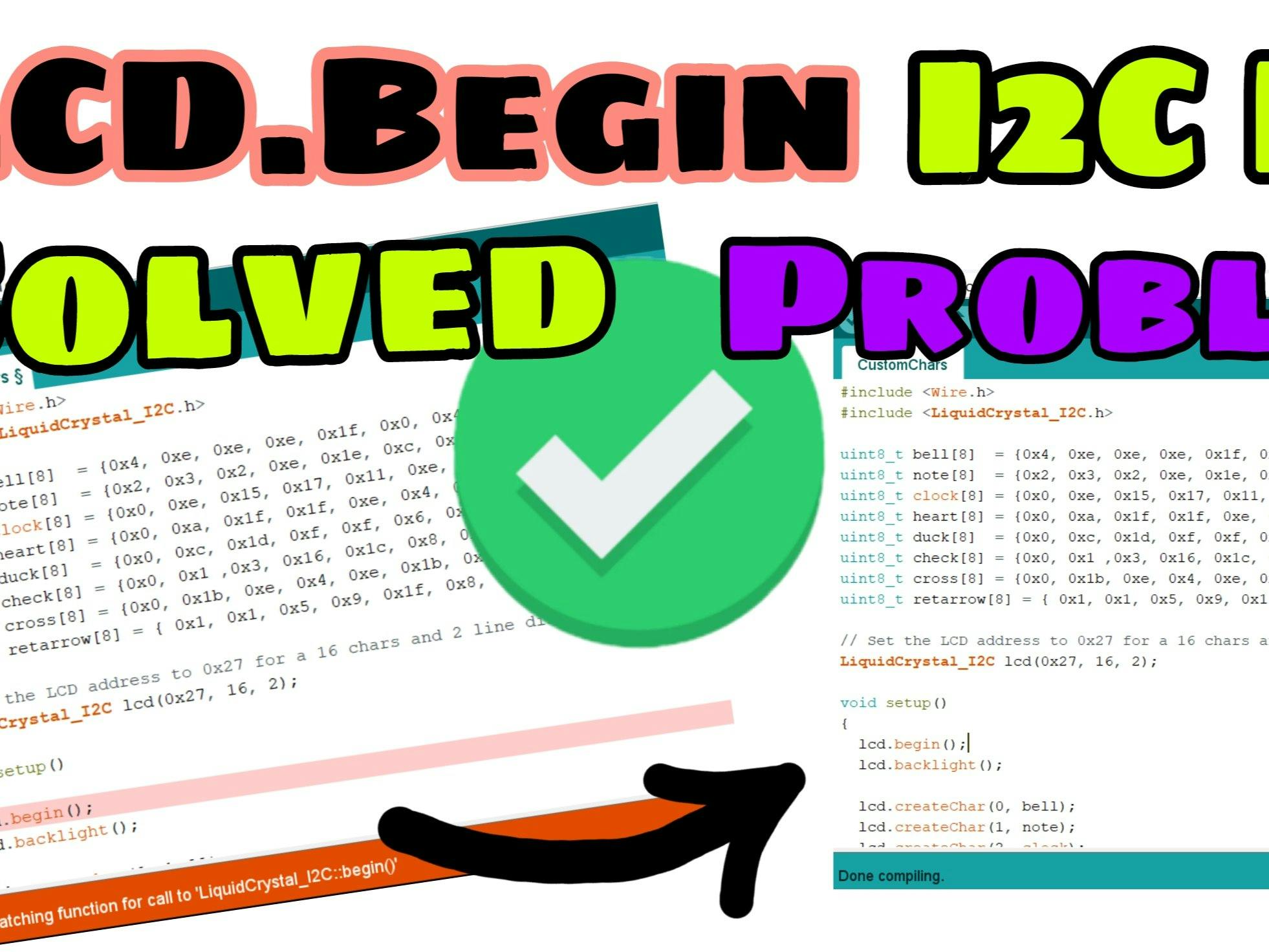 lcd. begin ( ) Error ? - Hackster.io