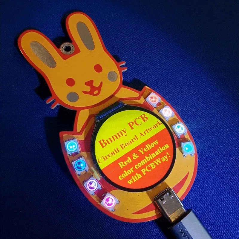 Colorful Circuit Board Artwork using PCBWay - Hackster.io