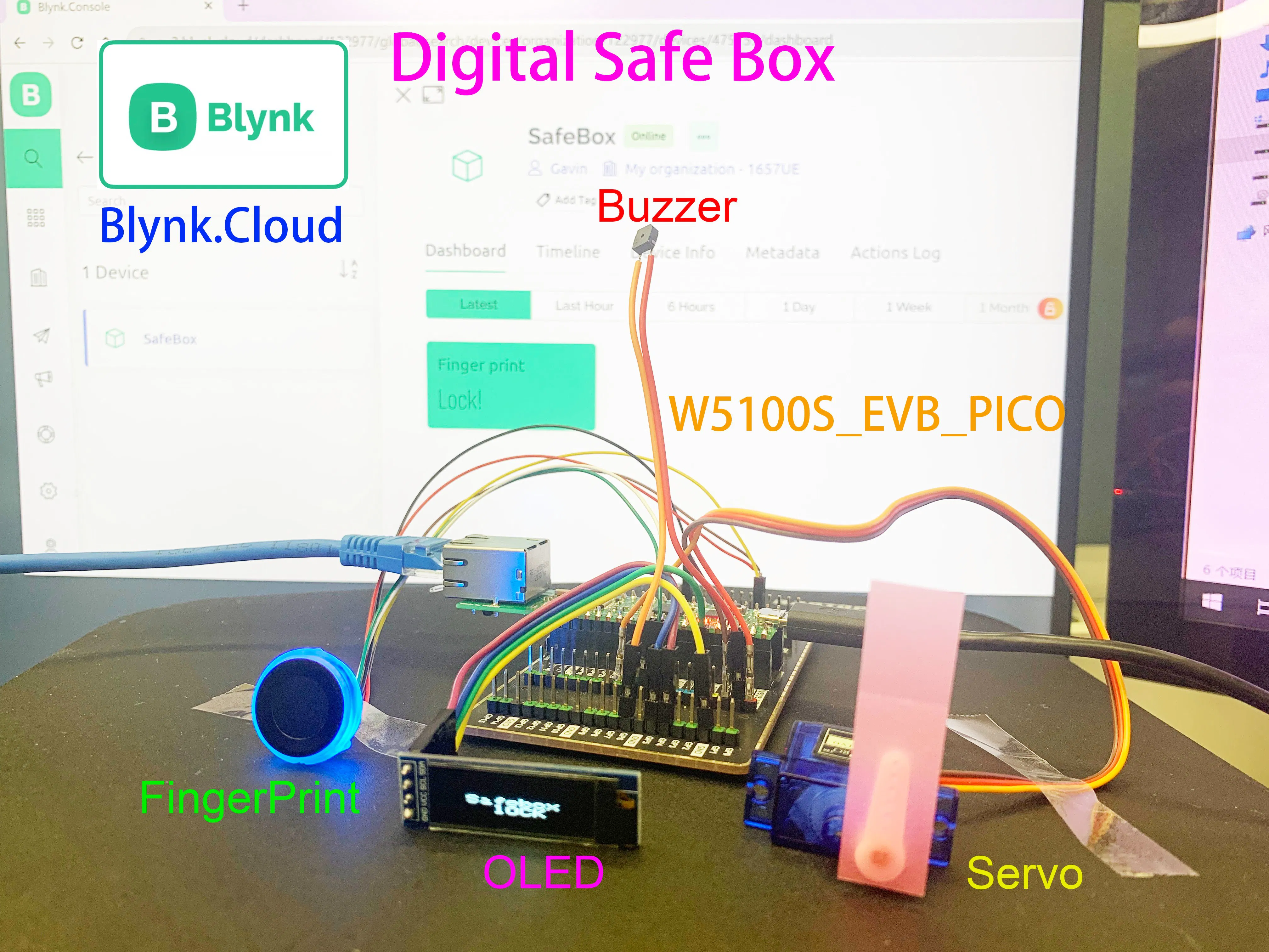 Digital Safe Box (RP2040+W5100S+FingerPrint) Part1 - Hackster.io