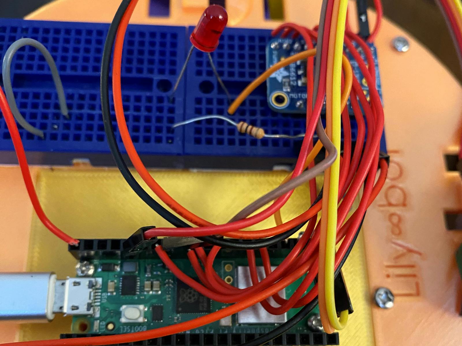 Lily∞Bot with Raspberry PI Pico W: Blink LED on breadboard - Hackster.io Lily∞Bot with Raspberry PI Pico W: Blink LED on breadboard - Hackster.io