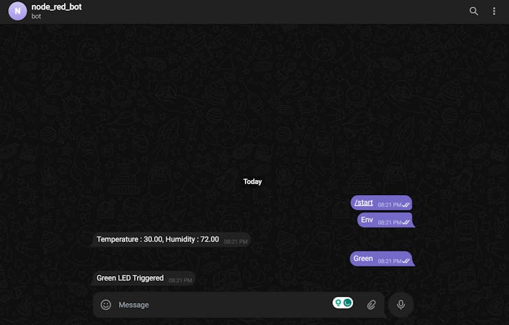 Node Red Telegram Bot With Temperature Logger Part 2 6 Steps Instructables