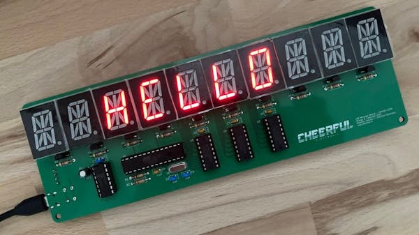 Maarten Janssens 1016 Led Message Board Is A Neat Serial Controlled Text Scroller Soldering Kit