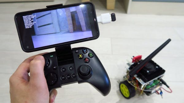 Hypnotriod's BeagleBone AI-64 Robot Has a Go Heart and a First-Person View - Hackster.io