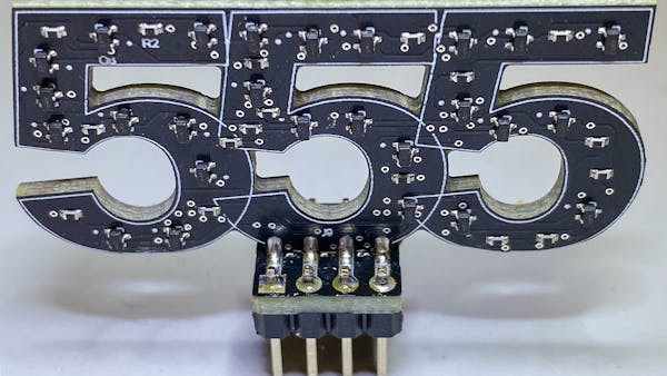 Stylized Discrete 555 Timer PCB Plugs Into a DIP-8 Socket! - Hackster.io