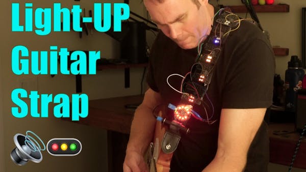 Light-Up Cyberpunk Guitar Strap with Repurposed PCBs - Hackster.io