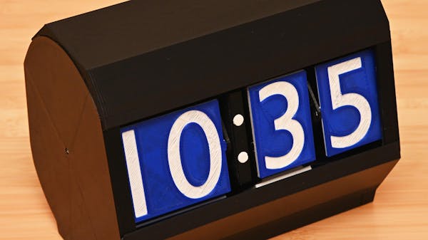 A Non-Split Flap Clock - Hackster.io