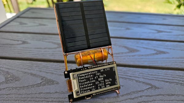 Jordan Blanchard's Weather Card Is a Compact, Solar-Powered ePaper ...