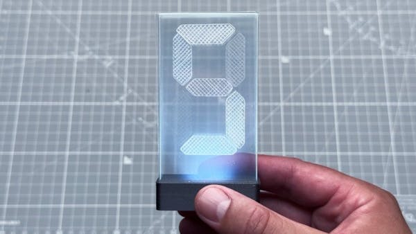 This Transparent Edge-Lit Seven-Segment Display Is Clearly a Great ...