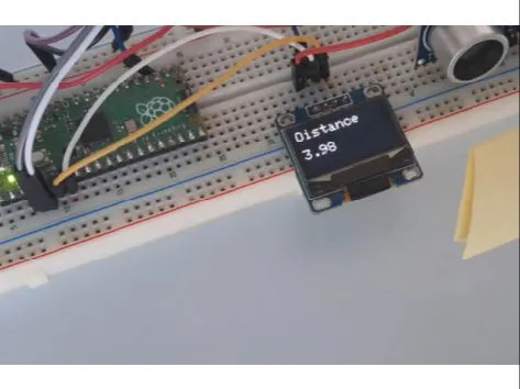 Ultrasonic Sensor HC-SR04 With Warning LED Raspberry Pi Pico - Hackster.io