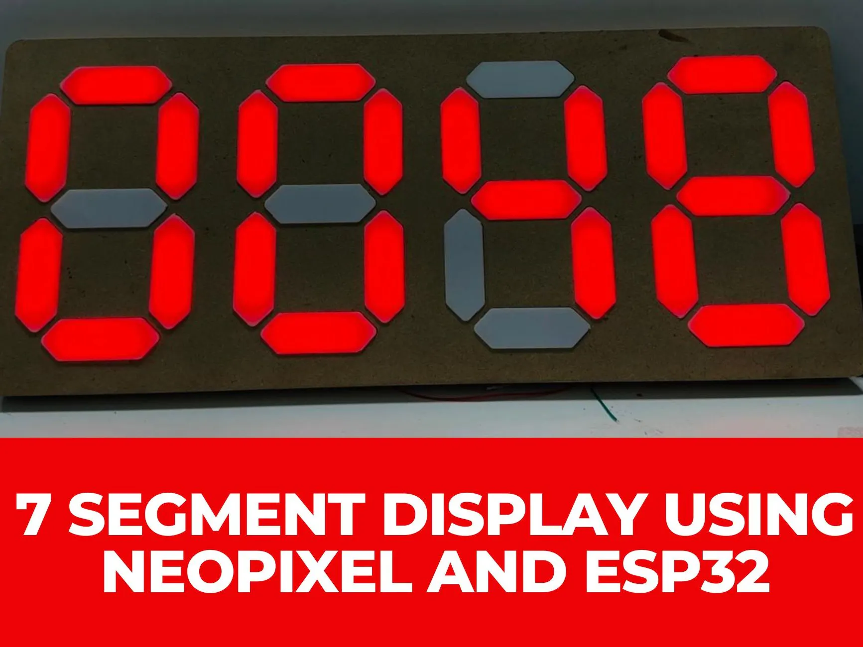 Build a Giant, Colorful Seven-Segment Display with Neopixels - Hackster.io
