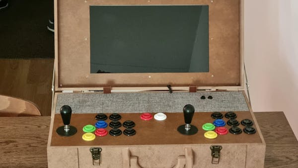 A Two-Player Arcade Machine in a Briefcase - Hackster.io