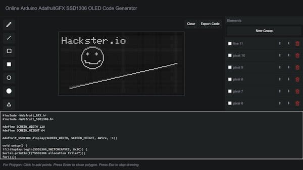 This Browser-Based Tool Turns Your Doodles Into Ready-to-Run SSD1306 OLED Display Code - Hackster.io