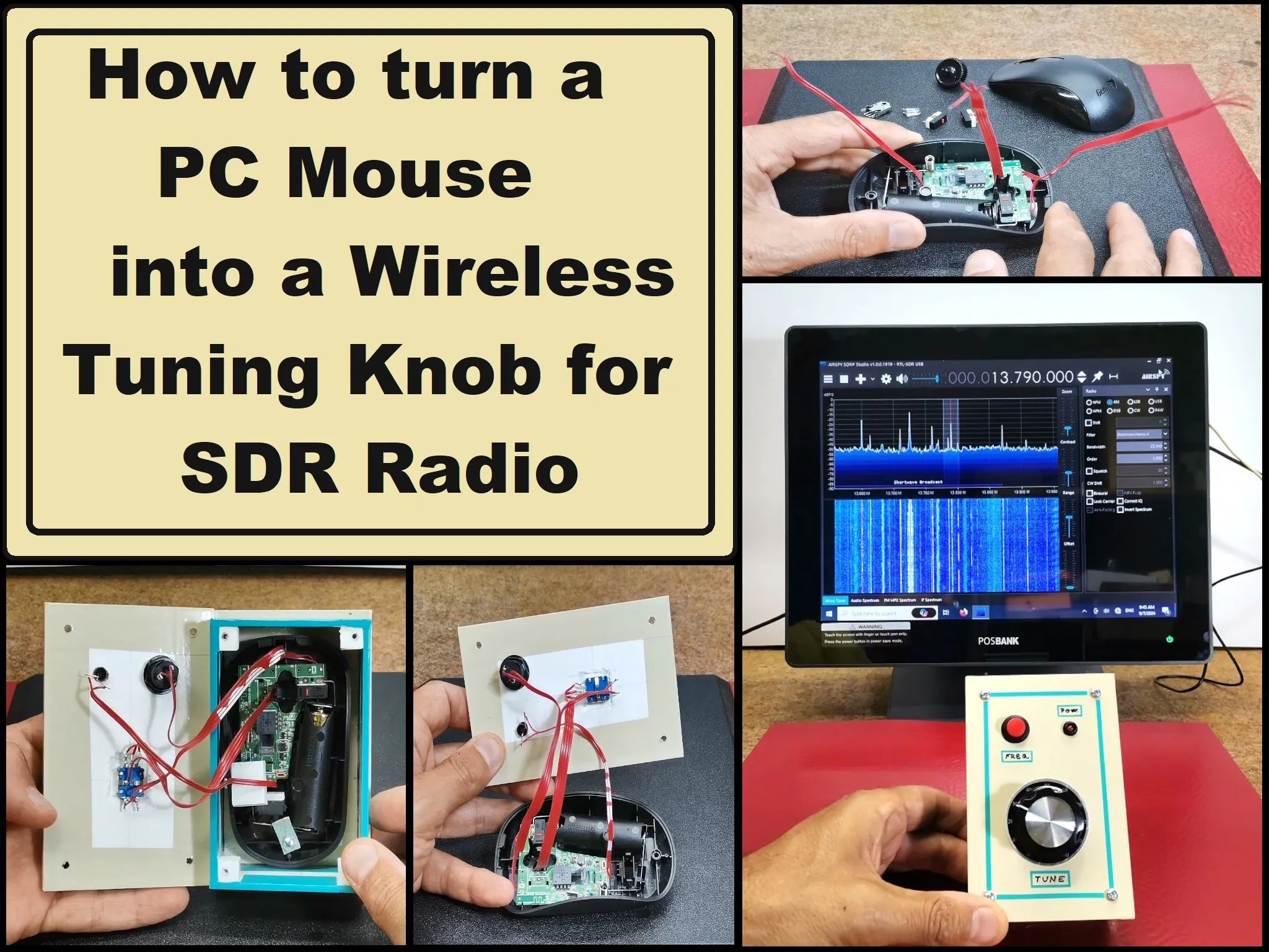 How to turn a Mouse into a Wireless Tuning Knob for SDRadio - Hackster.io