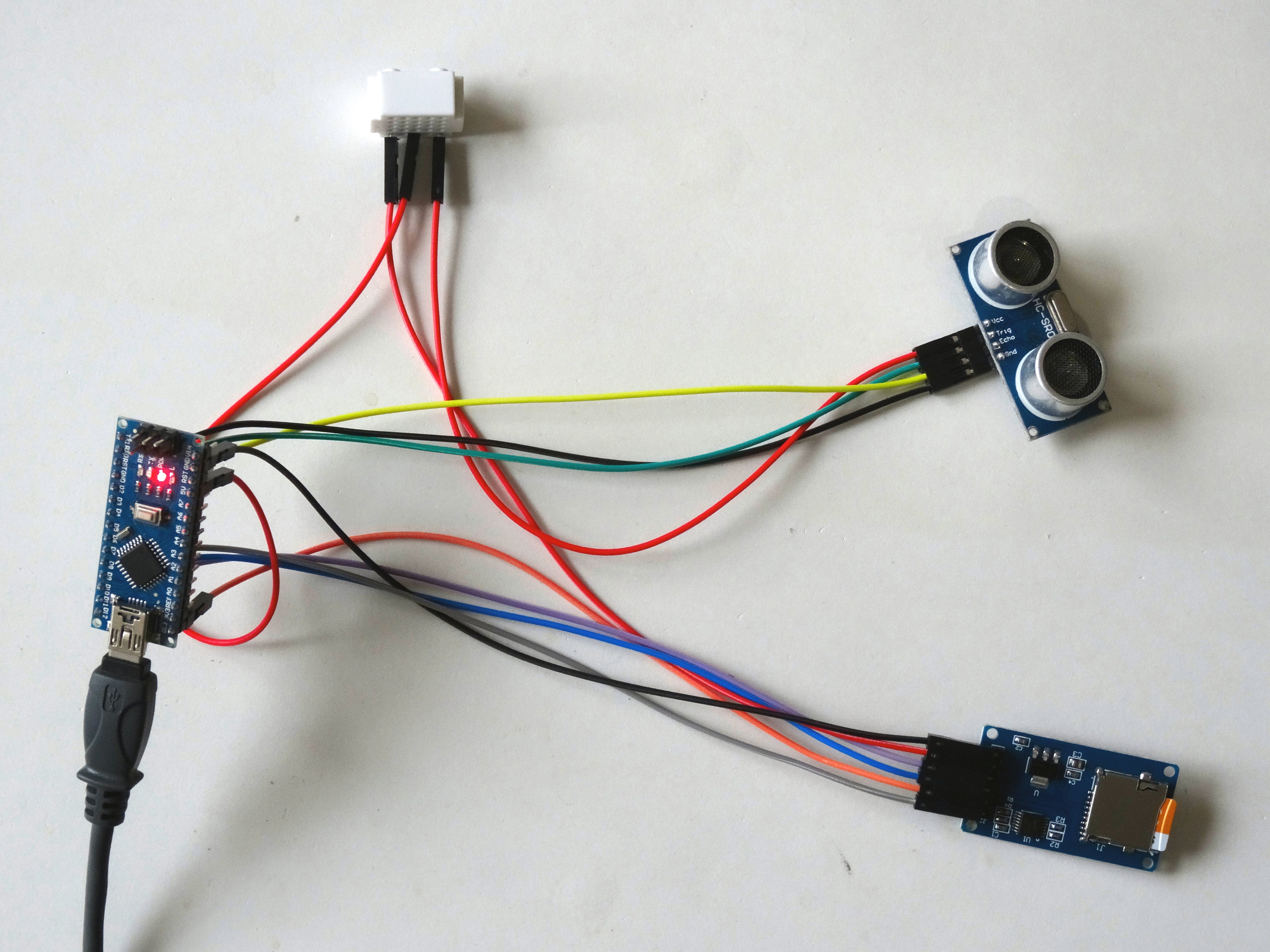 Measure Distance With Sonic Ranger And Record It On MicroSD - Hackster.io