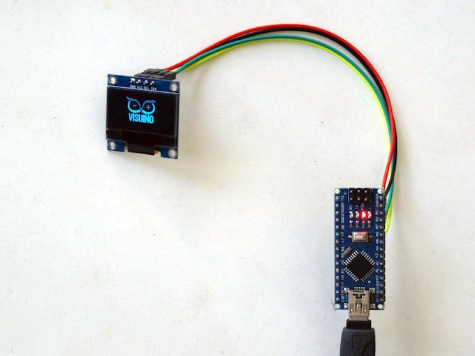 Bitmap Animation In I2c Oled Display With Visuino Arduino Project Hub