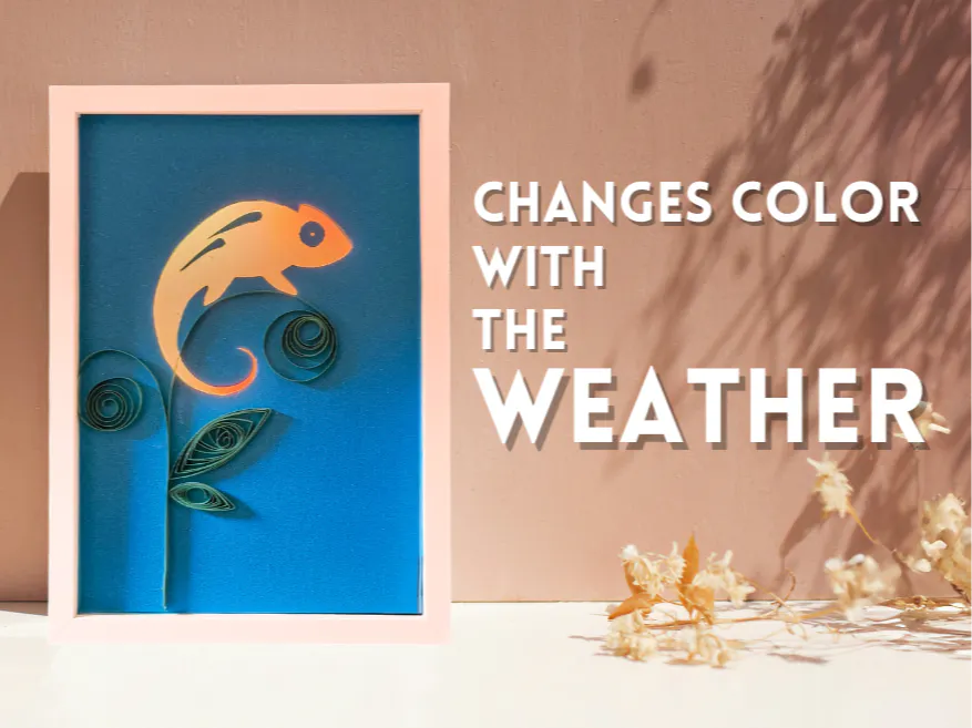 Chameleon art that changes color with the weather - Hackster.io