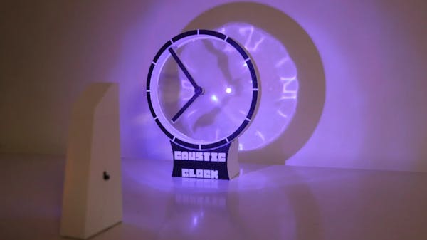 Caustic Lens Projection Clock - Hackster.io