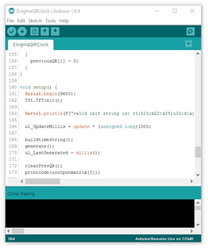 Enigma QR Clock - Arduino Project Hub