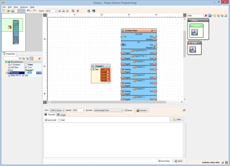 Arduino + Visuino: Control Stepper Motor with Rotary Encoder - Hackster.io
