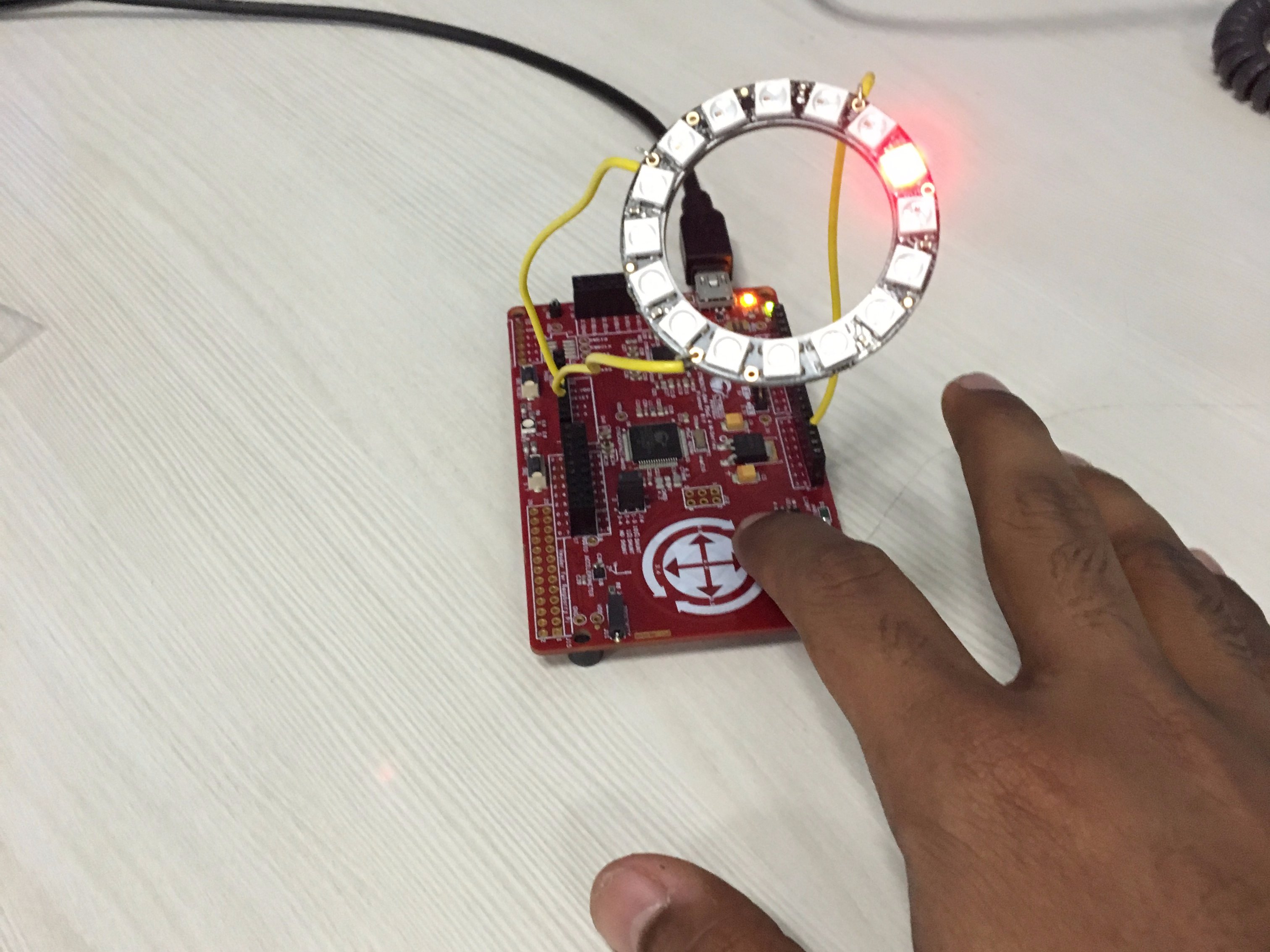CapSense Gesture Recognition Using PSoC and WS2812 - Hackster.io