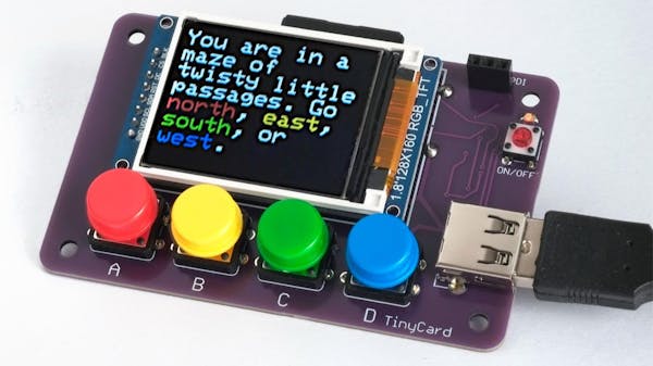 TinyCard Text Game Maker - Hackster.io