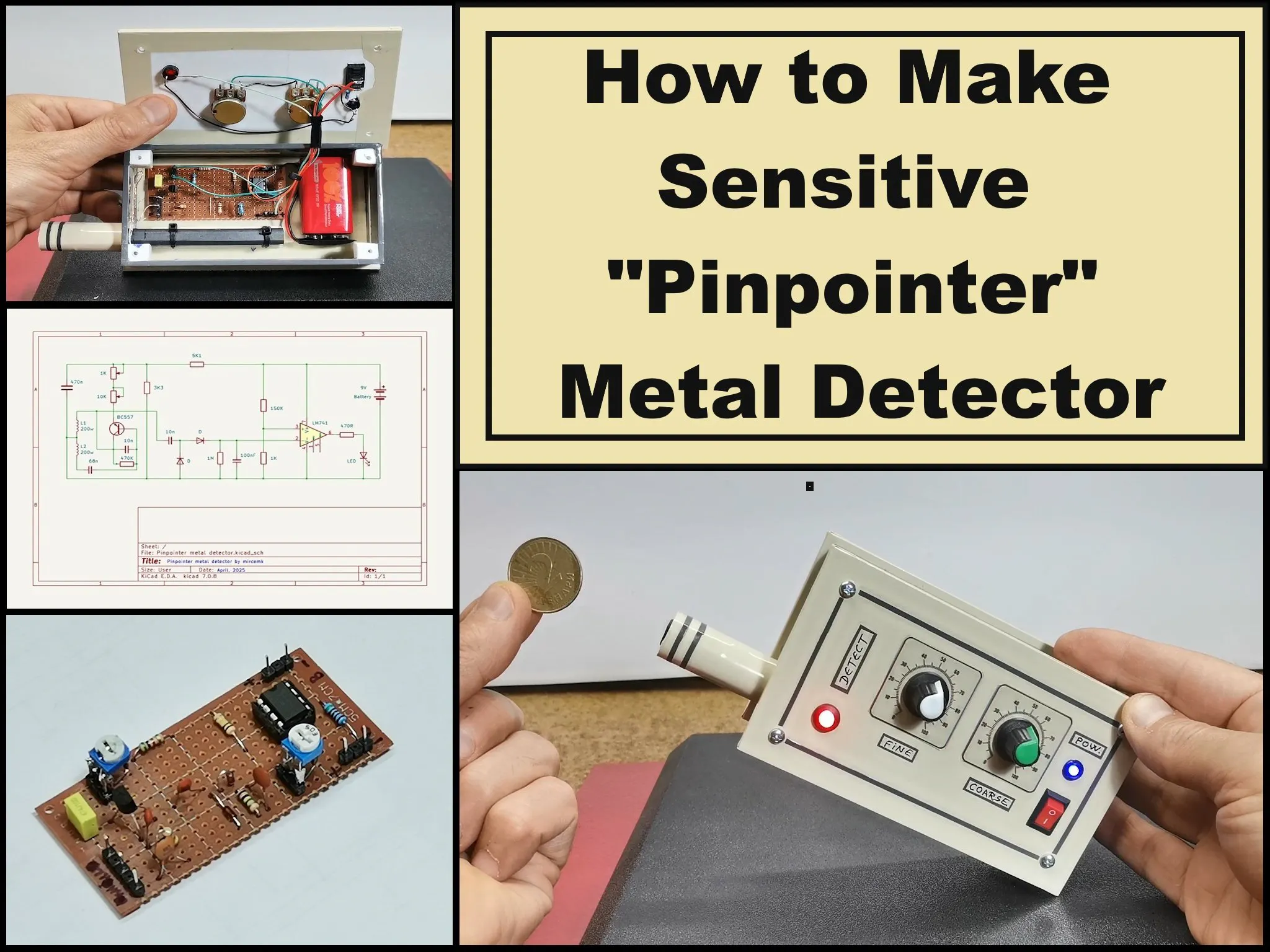 DIY Simple Sensitive Pinpointer Metal Detector - Hackster.io