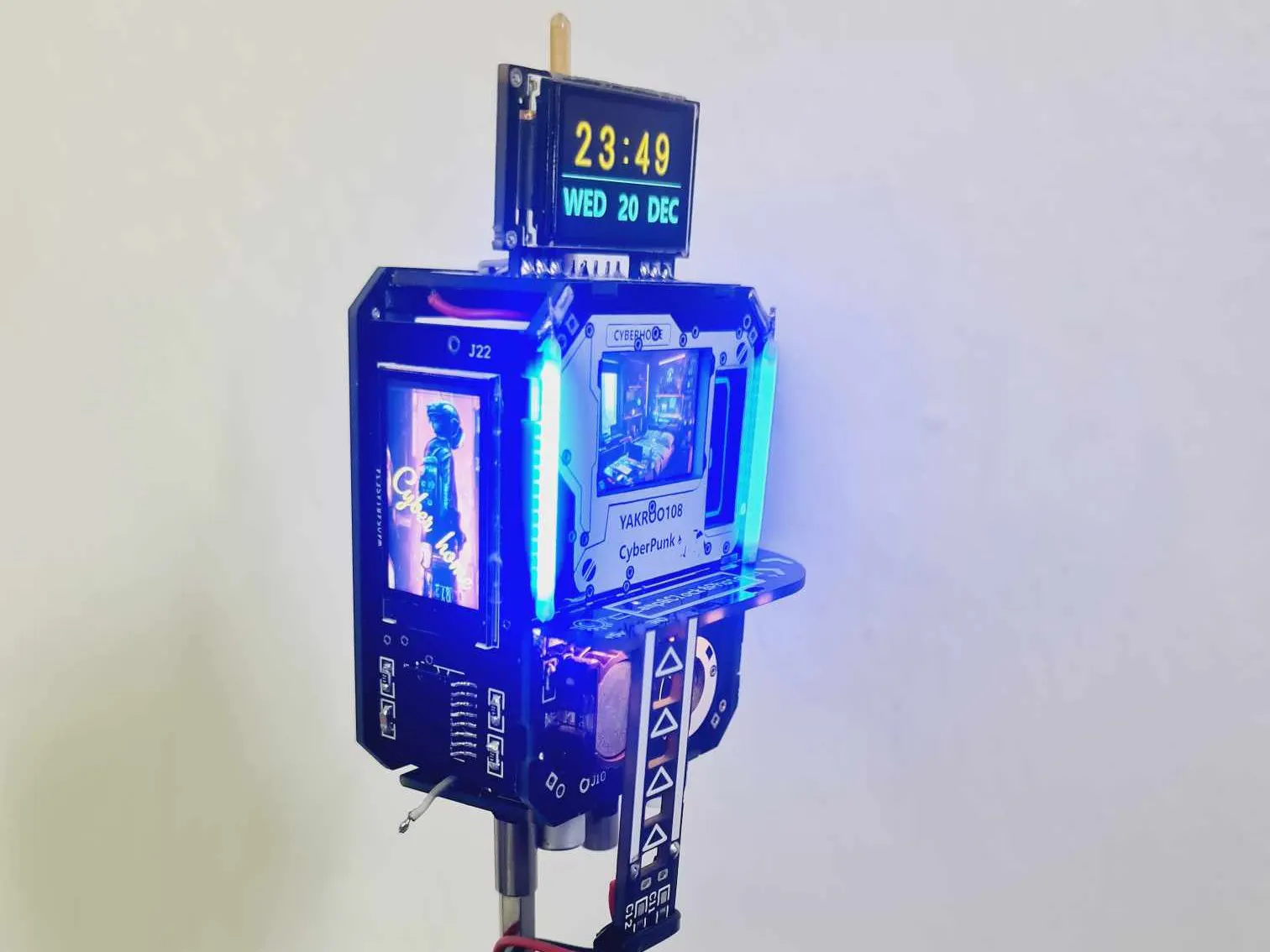 LED Cyberhome Model with LCD Clock - Hackster.io