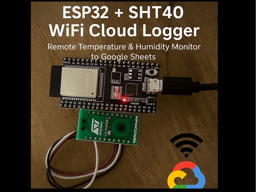 ESP32 + SHT40: Remote Temp & Humidity Monitoring to Google S - Hackster.io