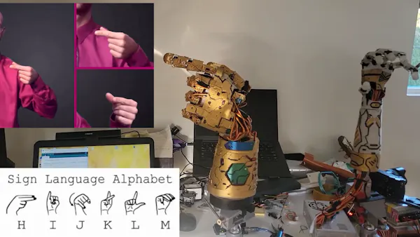 This DIY Robotic Hand Can Sign the Entire ASL Alphabet Ambidextrously ...