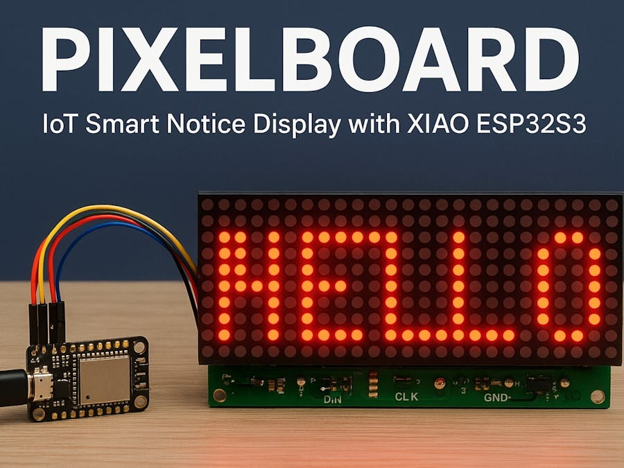 PIXELBOARD – IoT Smart Notice Display with XIAO ESP32S3 - Hackster.io
