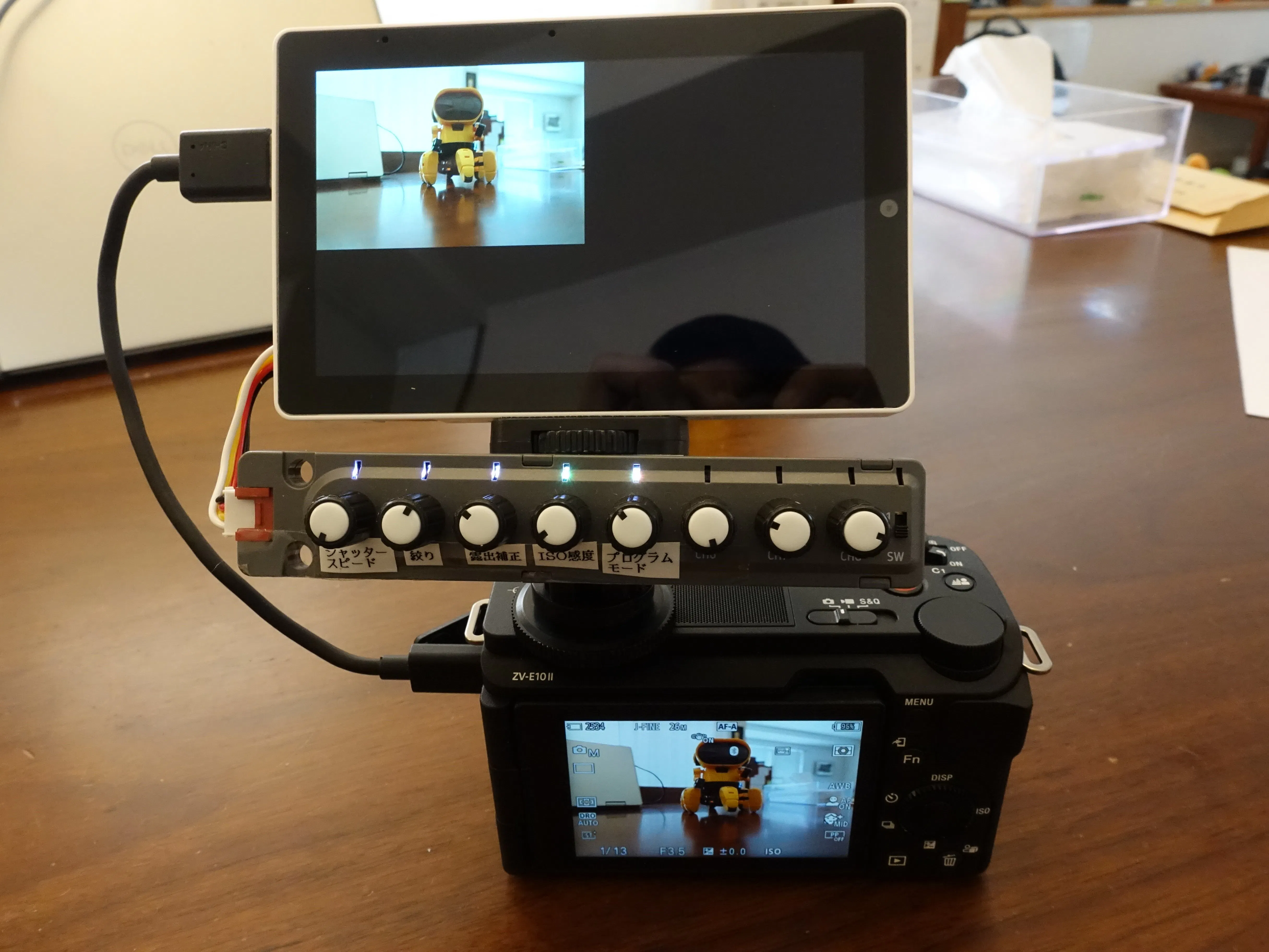 External monitor & controller for Sony Alfa-SLR-Camera - Hackster.io
