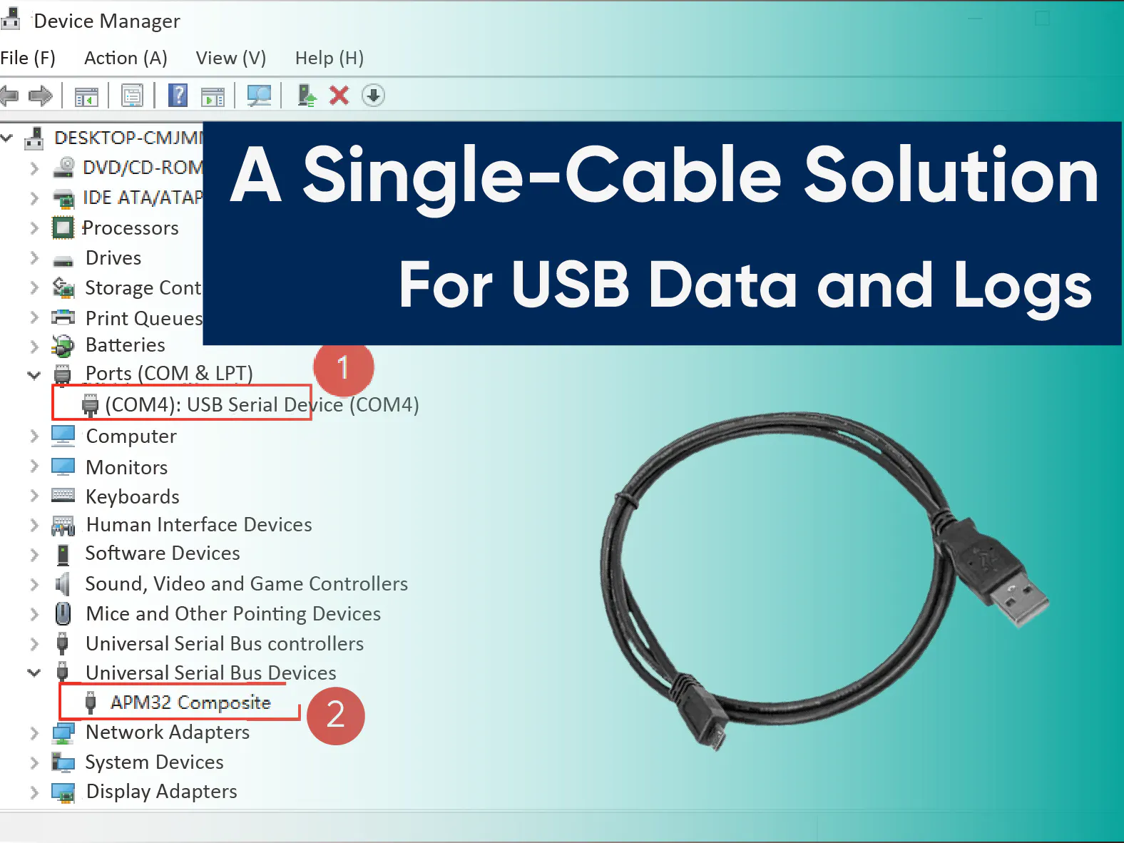A Single-Cable Solution for USB Data and Logs - Hackster.io