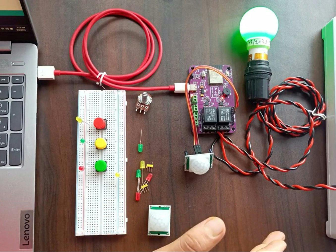 Smart PIR Motion Light Control with WiFIRCard - Hackster.io