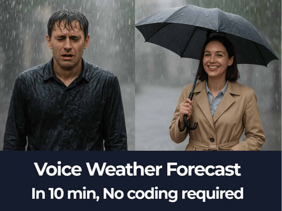 Voice Weather Forecast in 10 min (No coding required) - Hackster.io