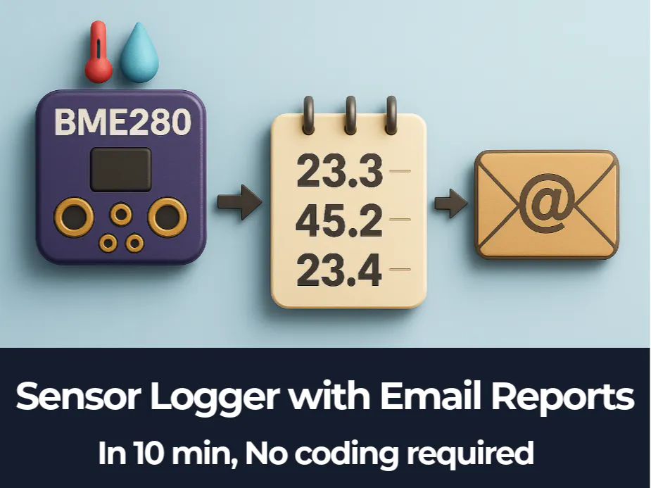 Sensor Logger with Email Reports in 10 min (No coding) - Hackster.io