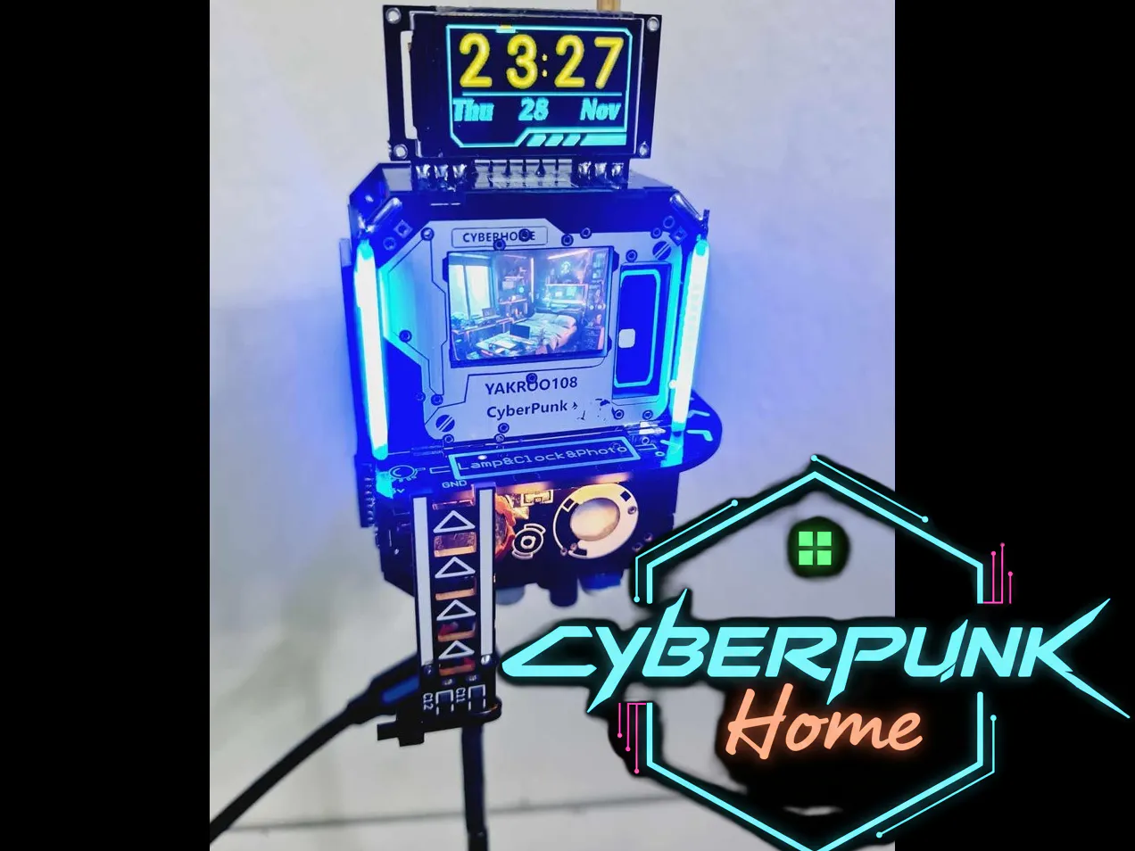 LED Cyberhome Model with LCD Clock - Hackster.io