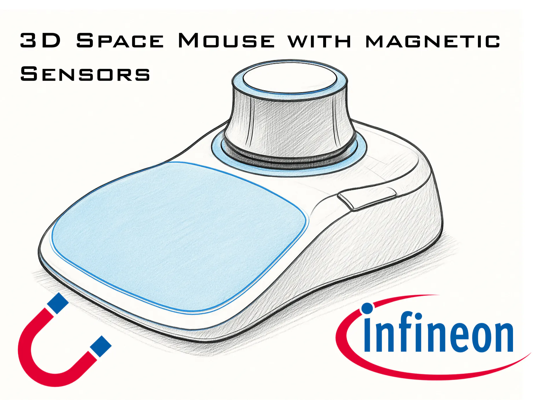 MagSense: 6 Degrees Motion DIY Space Mouse - Hackster.io