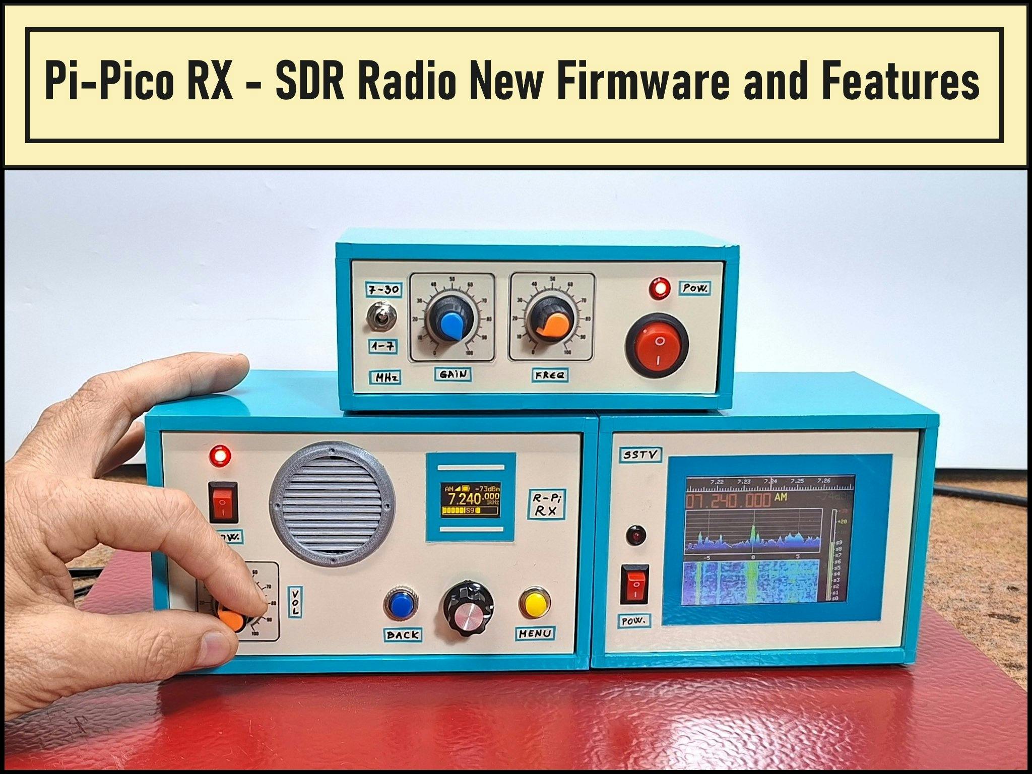 Pi-Pico RX - SDR Radio with New Firmware and Features - Hackster.io