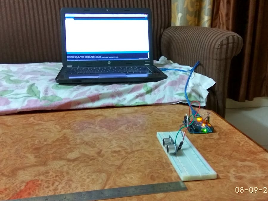 Measuring Distance Using Ultrasonic Sensor Arduino Project Hub