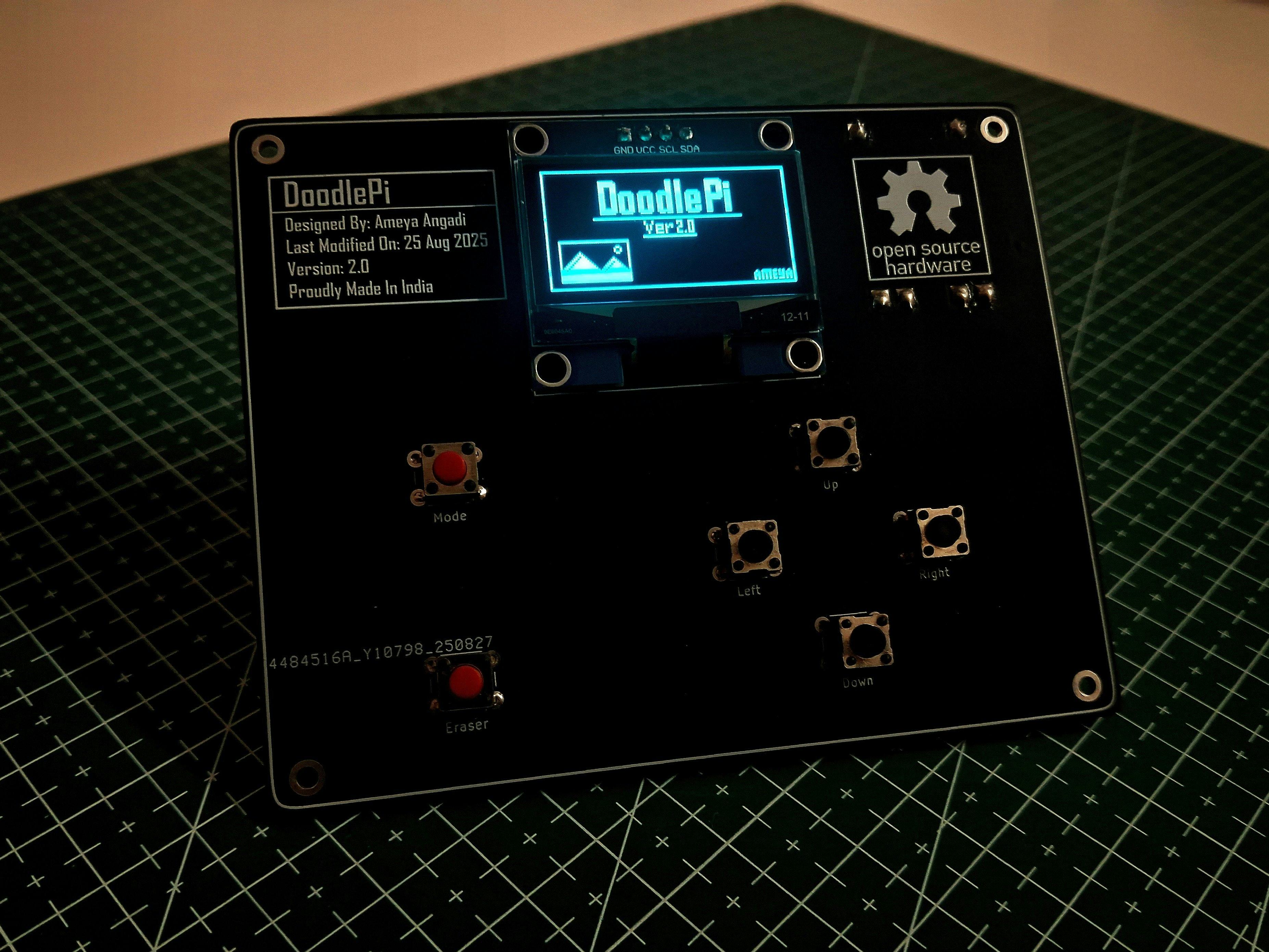 DoodlePi V2: a Raspberry Pi Pico Pixel Art Drawing Toy - Hackster.io