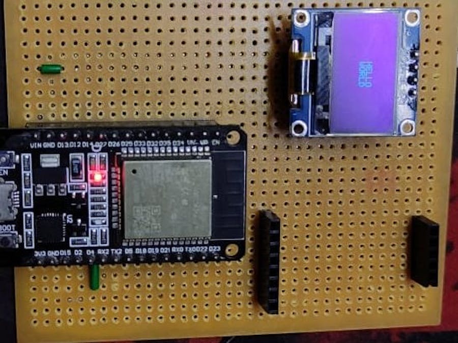 Bare Metal ESP32 OLED Driver - Hackster.io