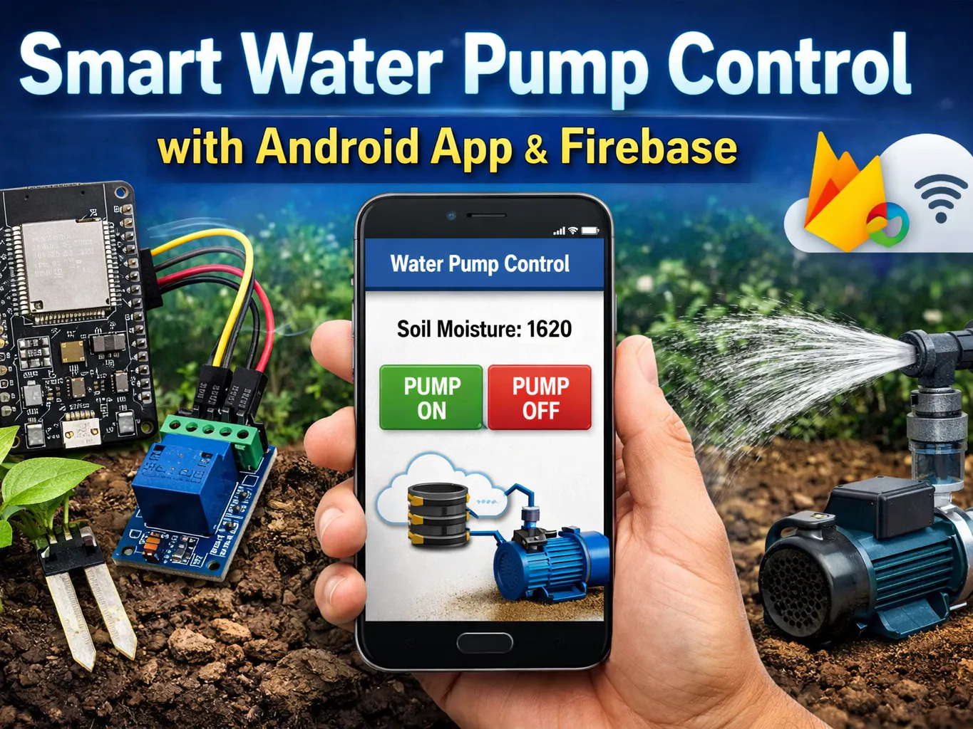 Smart Water Pump Control with Android App & Firebase - Hackster.io